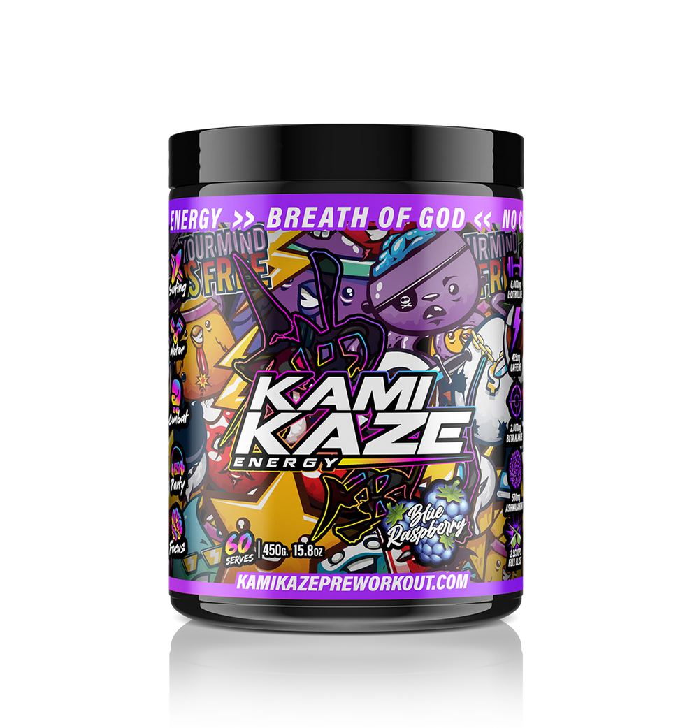 Blue Raspberry - Kamikaze Pre-Workout - Kamikaze Energy
