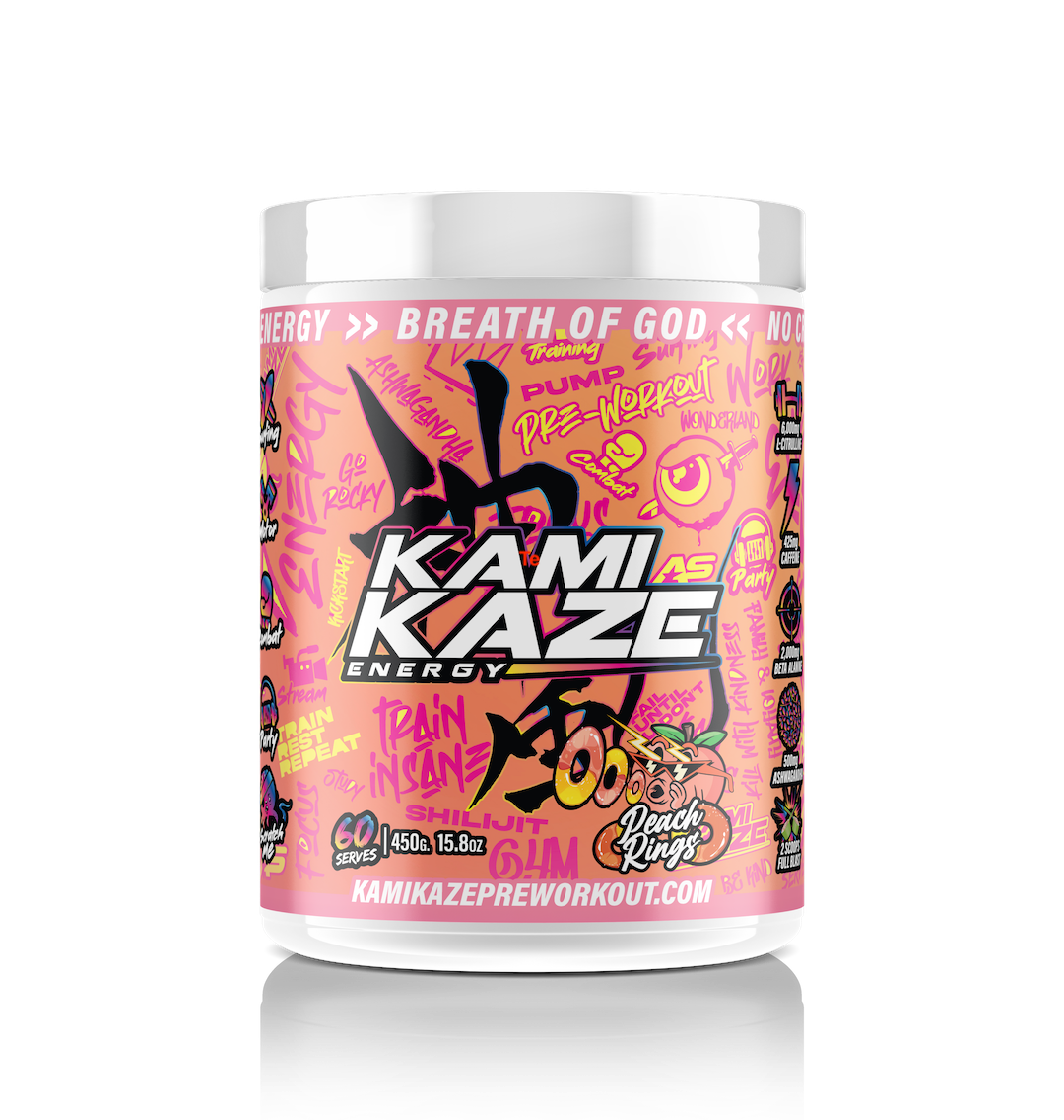 Peach Rings - Kamikaze Pre-workout - Kamikaze Energy